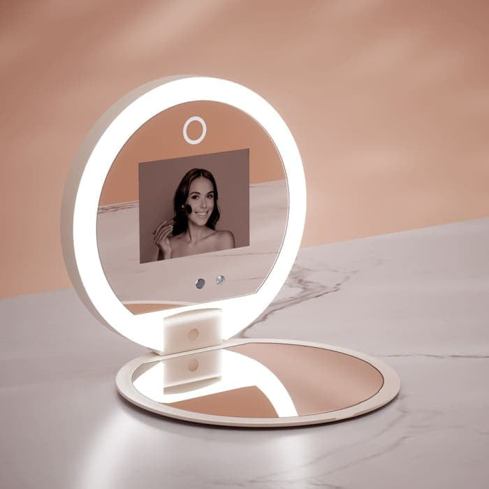 Makeup mirror - embellir compact makeup mirror with uv camera fast shipping
