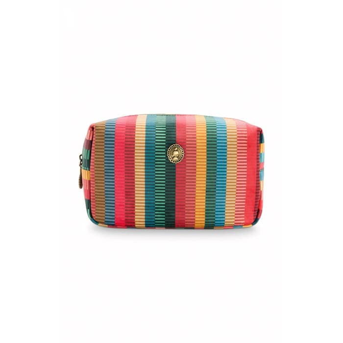 Makeup mirror - pip studio velvet jacquard stripe small square cosmetic bag